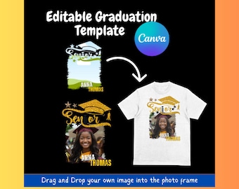 Editable 2024 Graduation Template Shirt Design PNG for Shirts ...