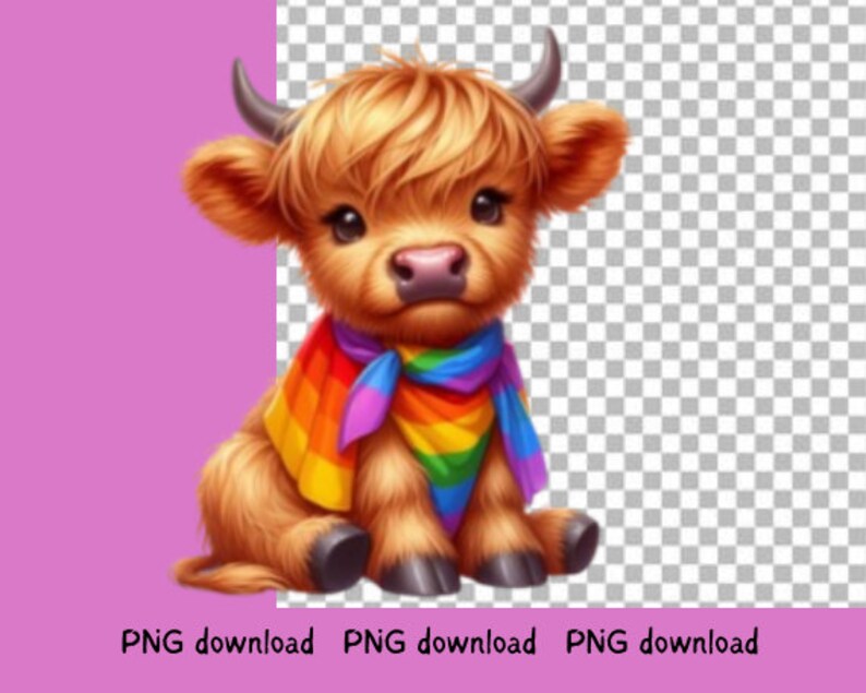 Highland Cow LGBTQ SVG Bundle, LGBT Svg, Pride Svg, Gay Pride Svg, Lgbt ...
