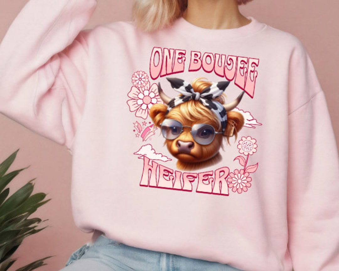 Boujee Heifer Highland Cow Png, Not Today Heifer SVG PNG, Highland Cow ...