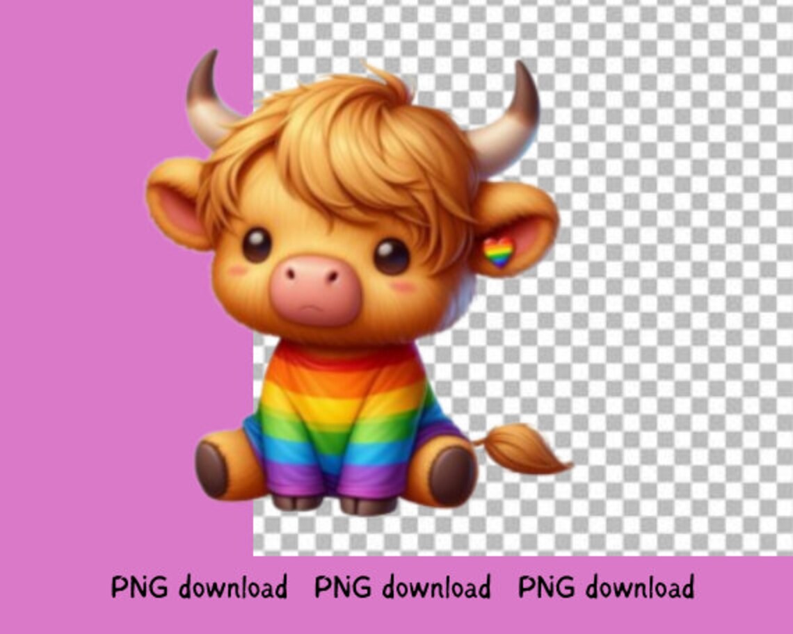 Highland Cow LGBTQ SVG , LGBT Svg, Pride Svg, Gay Pride Svg, Lgbt ...