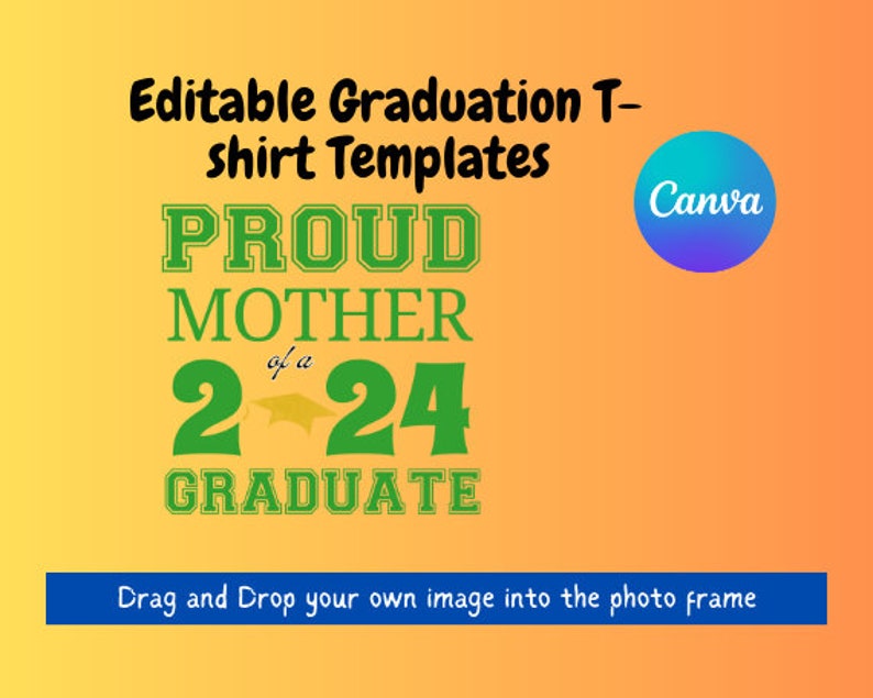 Editable 2024 Graduation Template Shirt Design PNG for Shirts ...