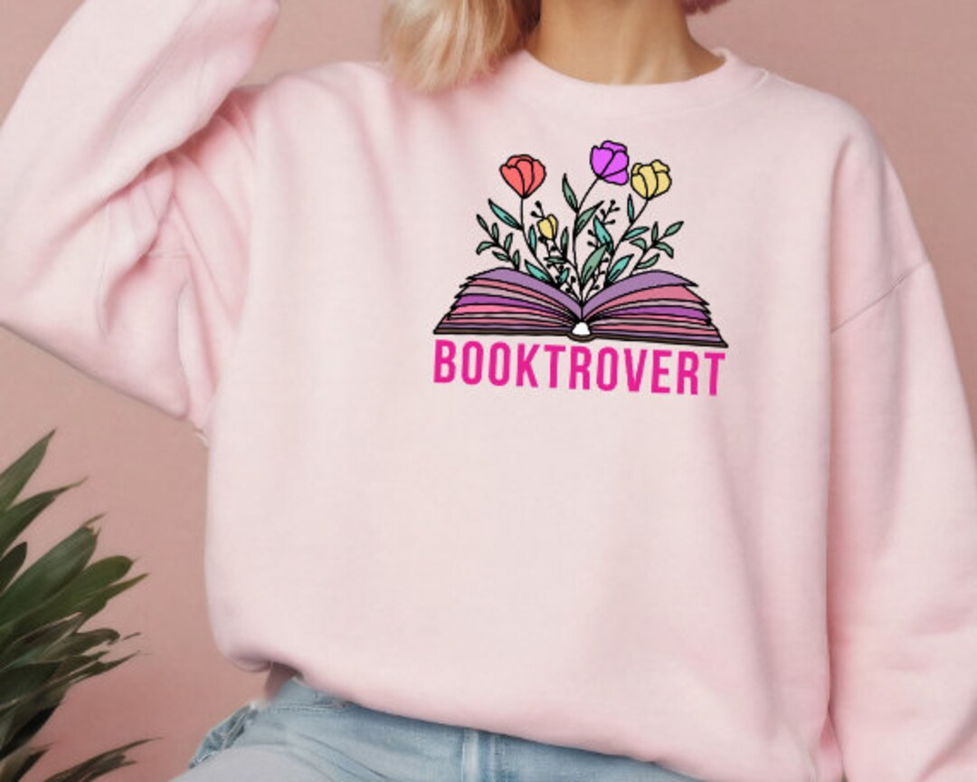 Booktrovert Definition SVG PNG Floral Book Lover Svg Reading Svg Book ...