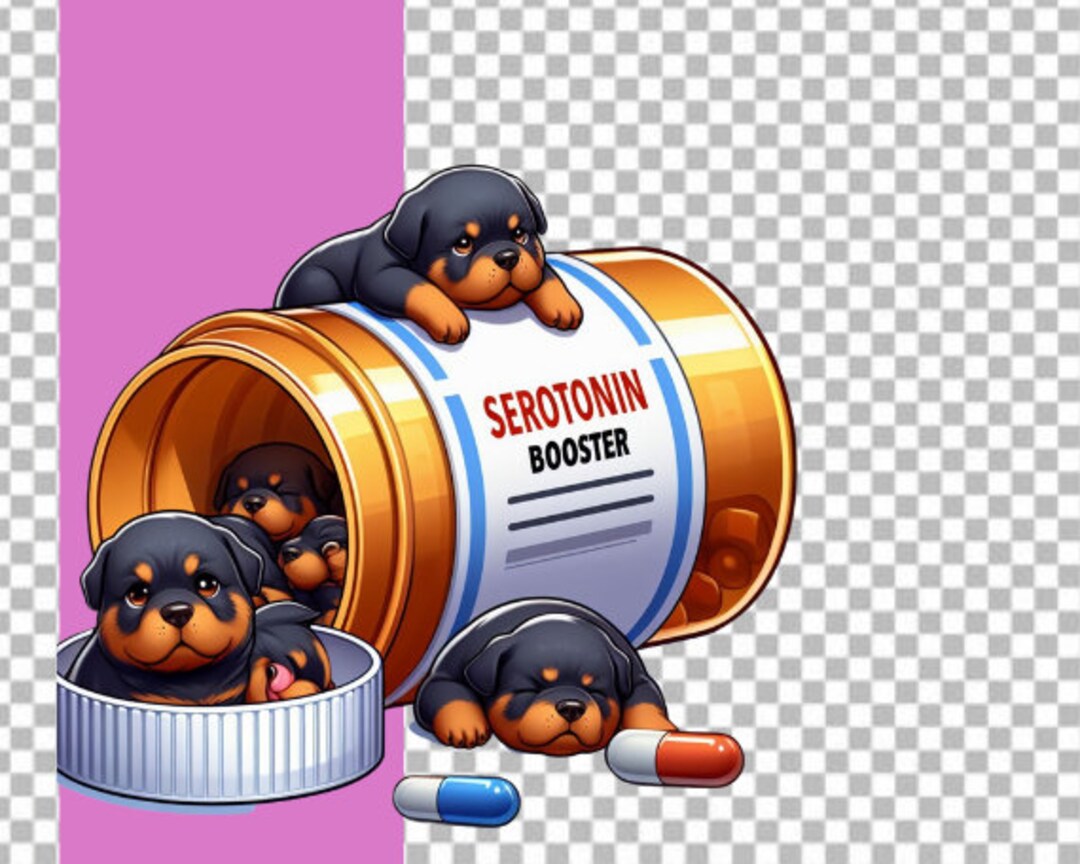 Serotonin Booster Dogs PNG File, Super Cute Artsy Creative Design for ...