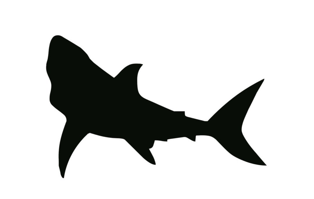 Shark Stencil Made From 4 Ply Mat Board-choose a Size-from 5x7 to 24x36 ...