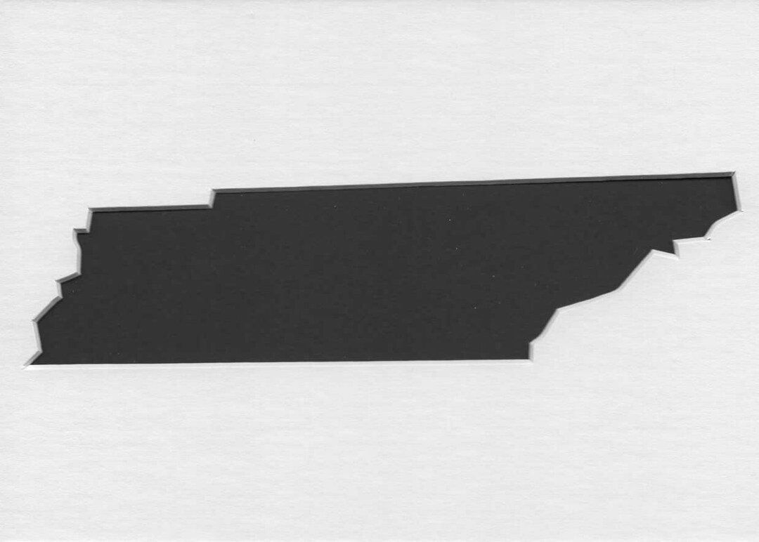 Tennessee State Stencil Made From 4 Ply Mat Board-choose a Size-from ...