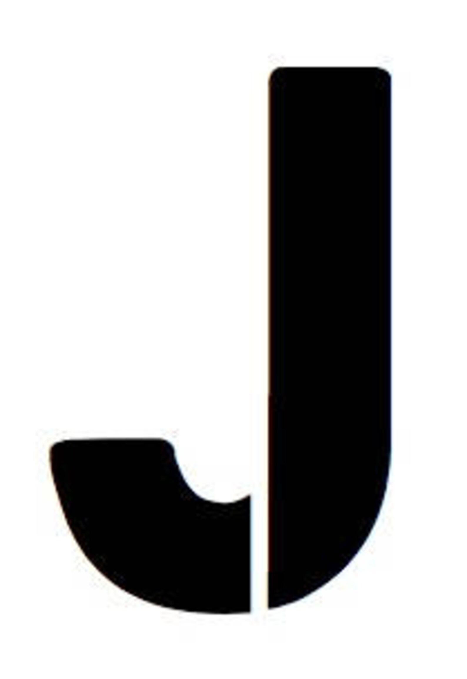 Letter J Stencil Made From 4 Ply Mat Board - Etsy