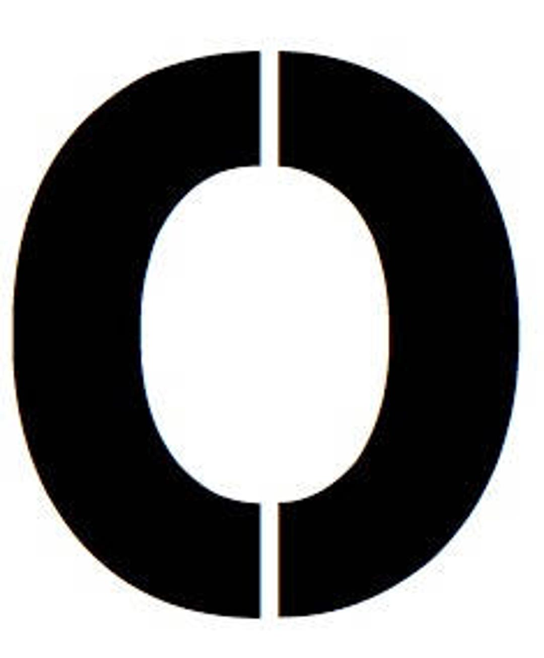 Letter O Stencil Made From 4 Ply Mat Board - Etsy