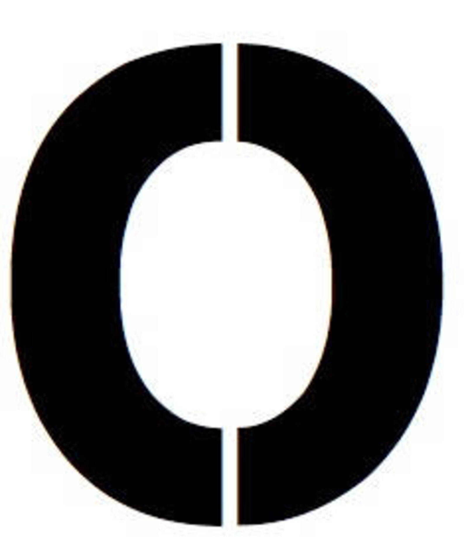 Letter O Stencil Made From 4 Ply Mat Board - Etsy