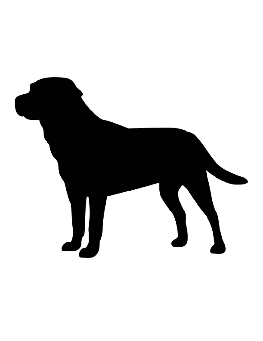 Labrador Stencil Made From 4 Ply Mat Board-choose a Size-from 5x7 to ...