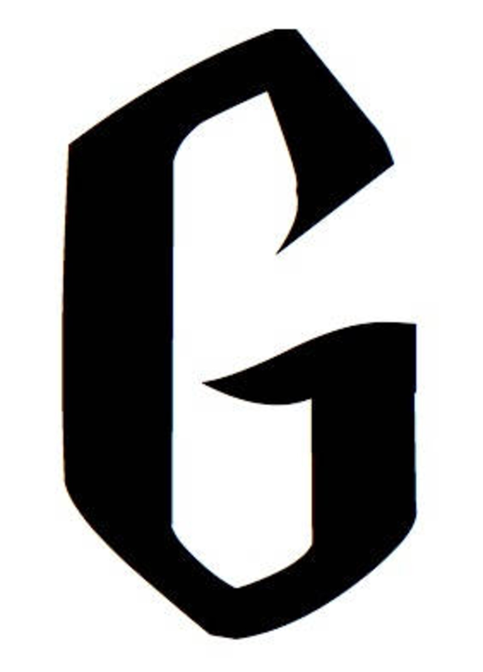 Letter G Stencil Made From 4 Ply Mat Board-wizard Font - Etsy