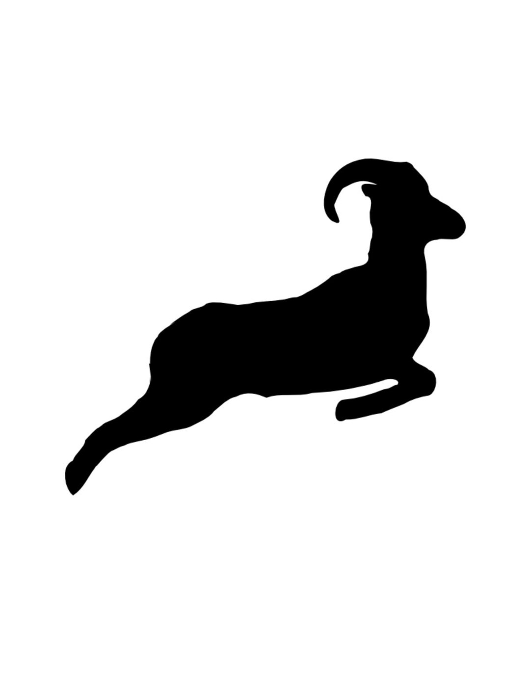 Ram Stencil Made From 4 Ply Mat Board-choose a Size-from 5x7 to 24x36 ...