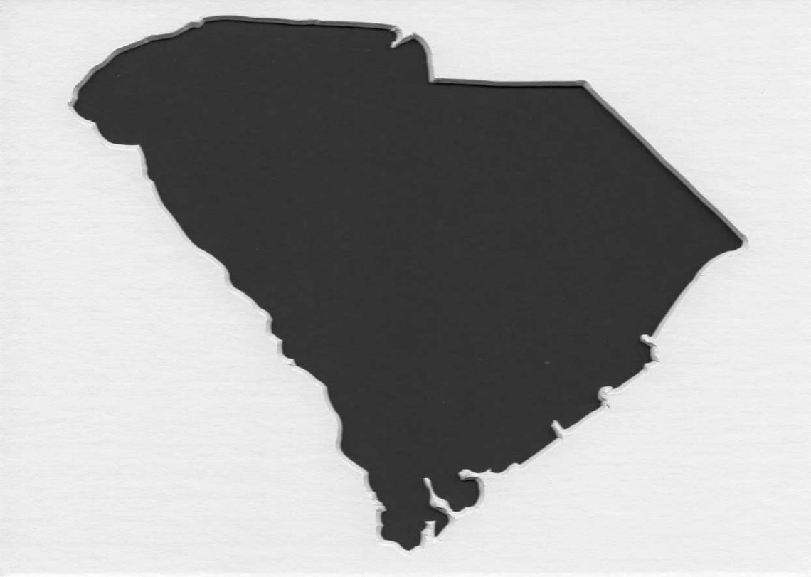South Carolina State Stencil Made From 4 Ply Mat Board-choose - Etsy