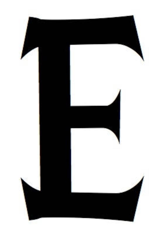 Letter E Stencil Made From 4 Ply Mat Board-wizard Font - Etsy New Zealand