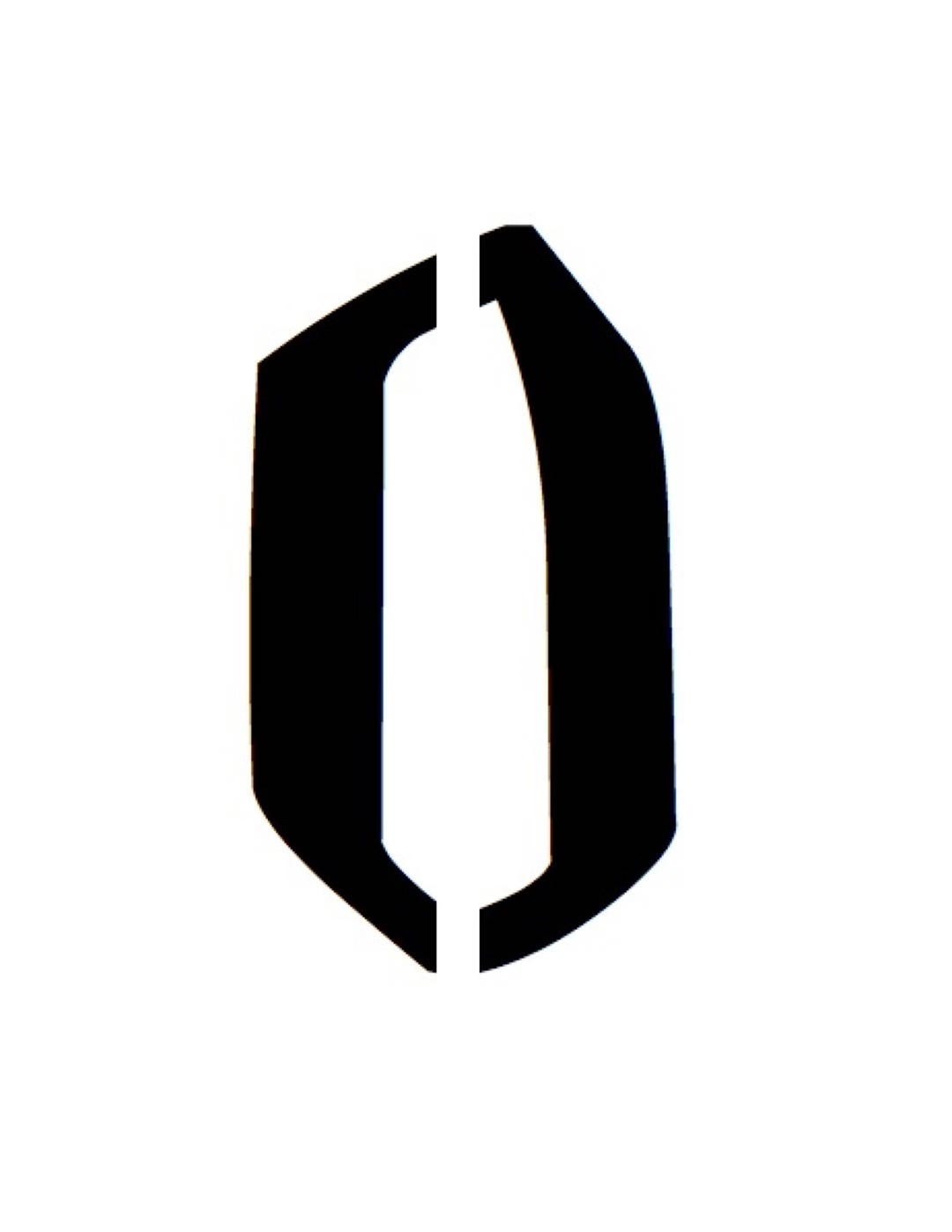 Letter O Stencil Made From 4 Ply Mat Board-wizard Font - Etsy