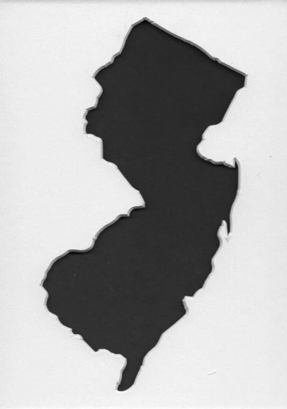 Pack of 4 New Jersey State Stencils Made From 4 Ply Mat Board 11x14 ...