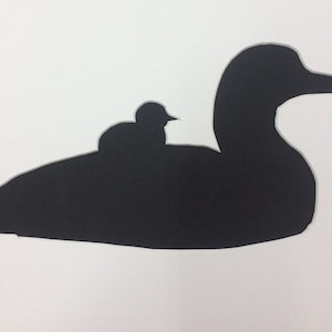 Loon Stencil Made From 4 Ply Mat Board-choose a Size-from 5x7 to 24x36 ...