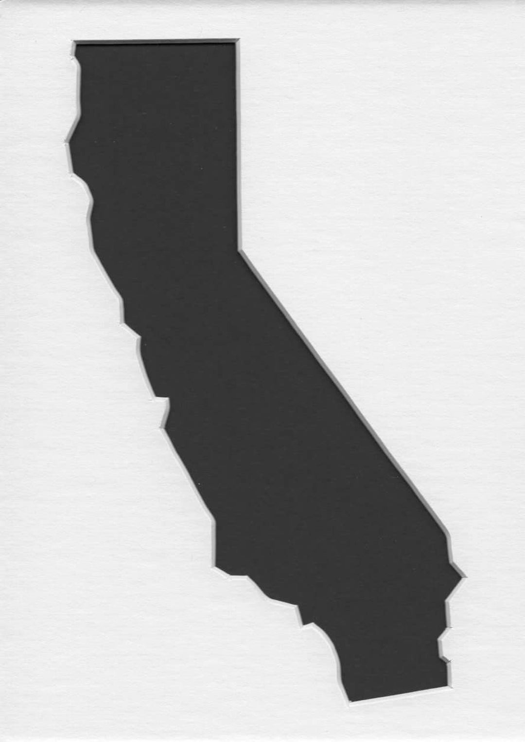 California State Stencil Made From 4 Ply Mat Board-choose a Size-from ...