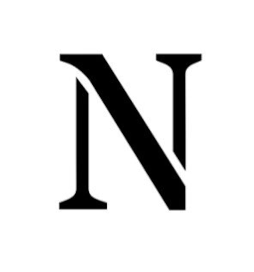 Letter N Stencil Made From 4 Ply Mat Board-stardos Font - Etsy