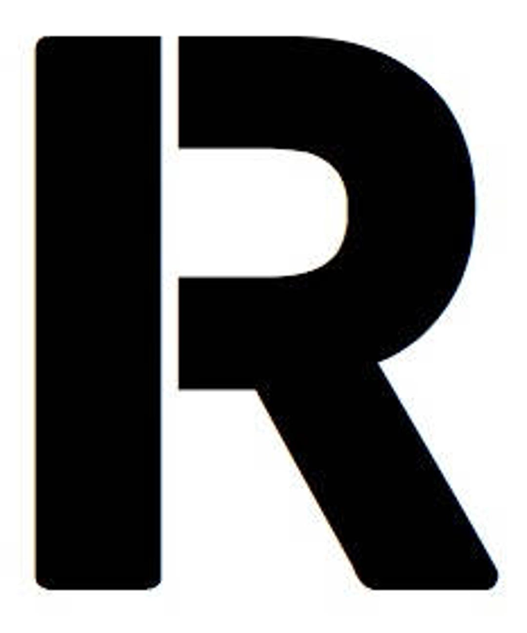 Letter R Stencil Made From 4 Ply Mat Board - Etsy