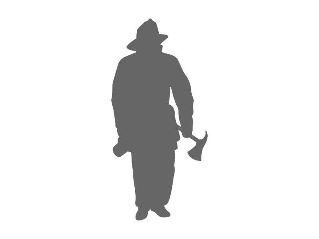 Firefighter Stencil Made From 4 Ply Mat Board - Etsy