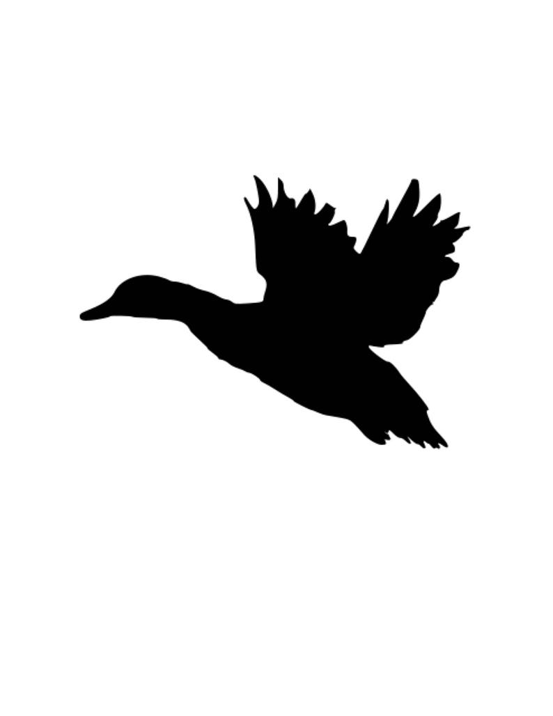 Pack of 3 Duck Flying Stencils Made From 4 Ply Mat Board, 11x14, 8x10 ...