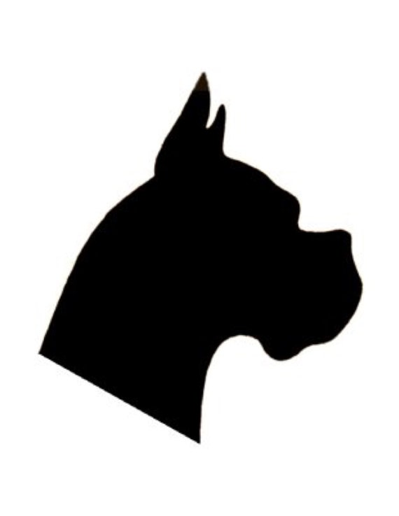 Boxer Dog Stencil