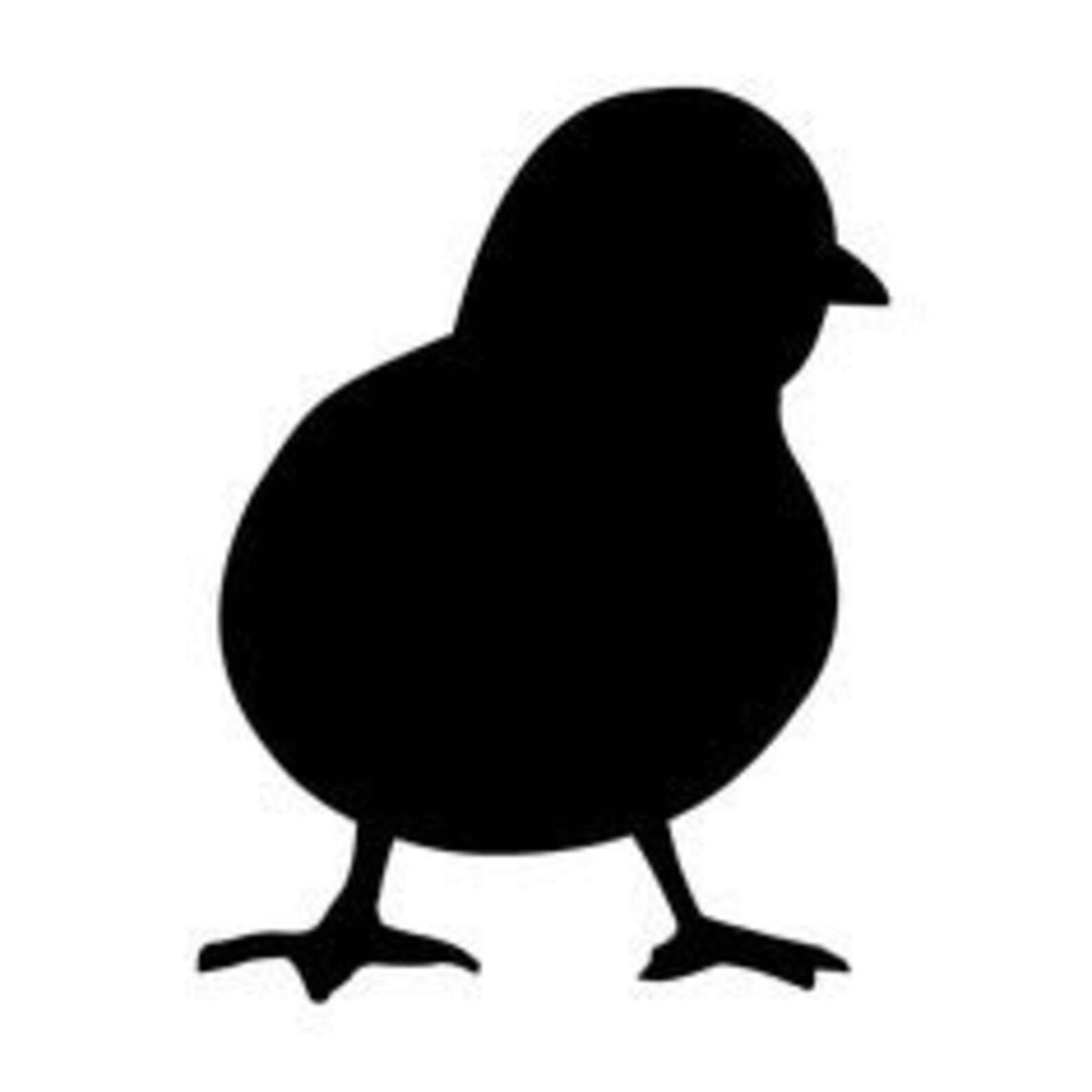 Baby Chick Stencil Made From 4 Ply Mat Board-choose a Size-from 5x7 to ...