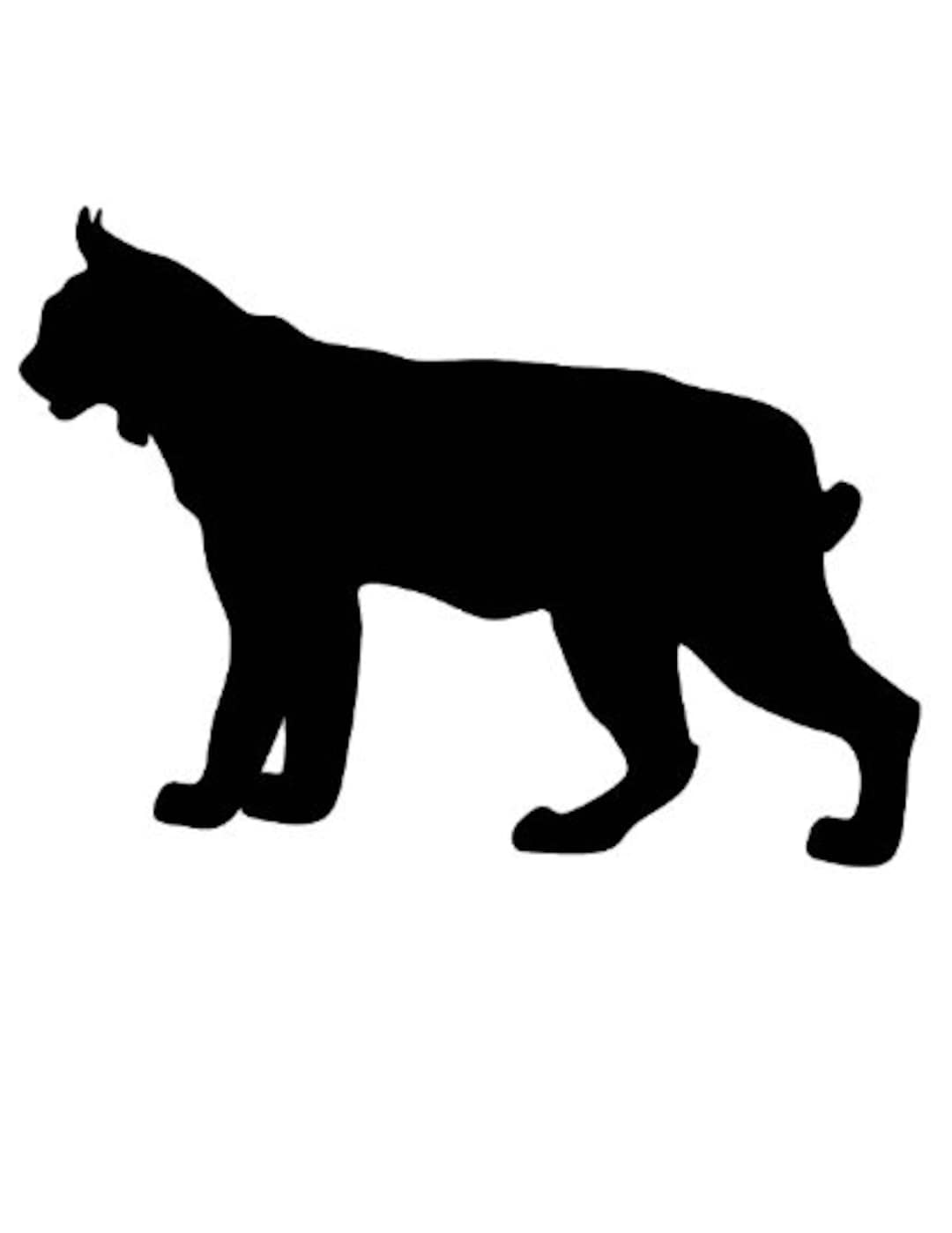 Bobcat Stencil Made From 4 Ply Mat Board-choose a Size-from 5x7 to ...