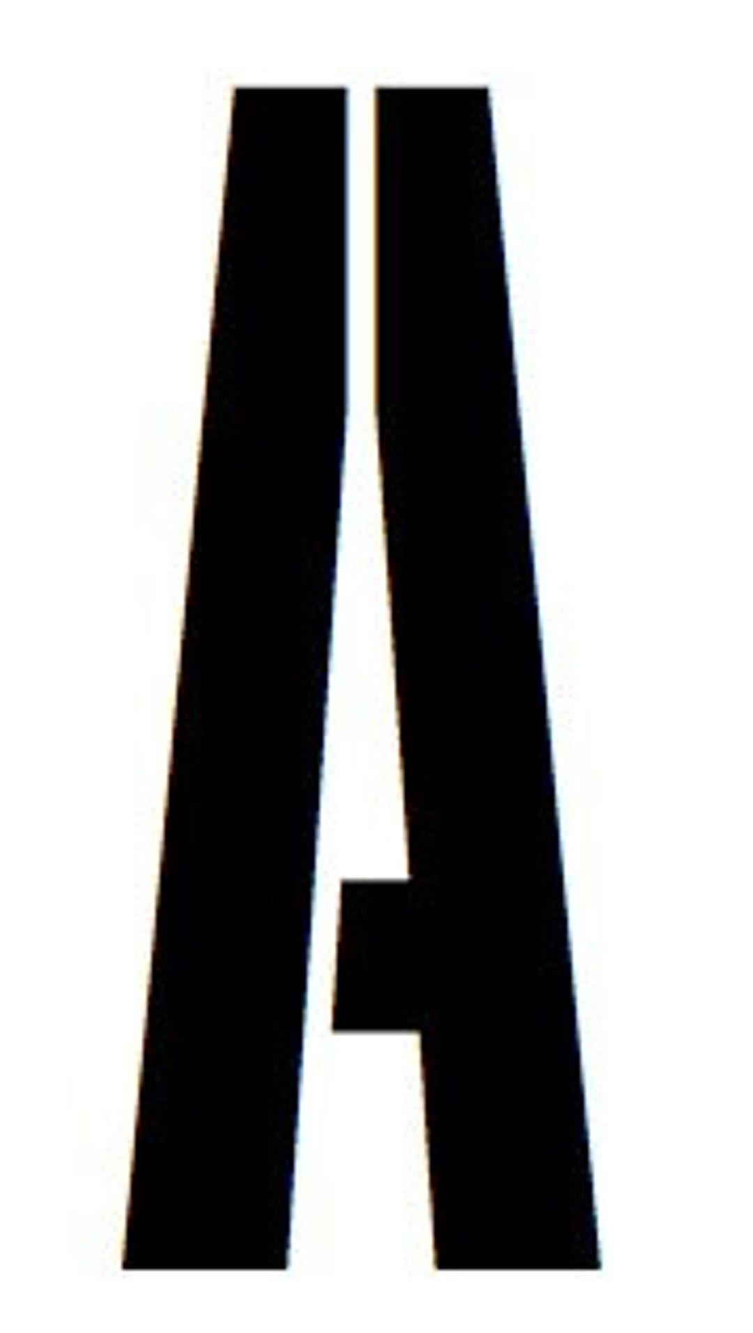 Army Block Font Letter Stencils Made From 4 Ply Mat Board-choose Your ...