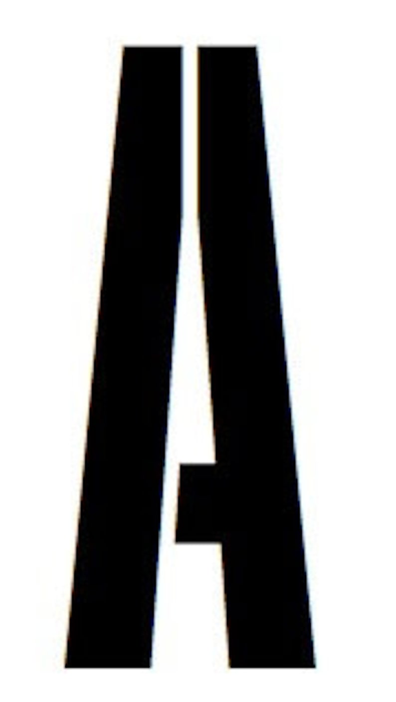 Pack of 3 Army Block Font Letter Stencils Made From 4 Ply Mat Board ...