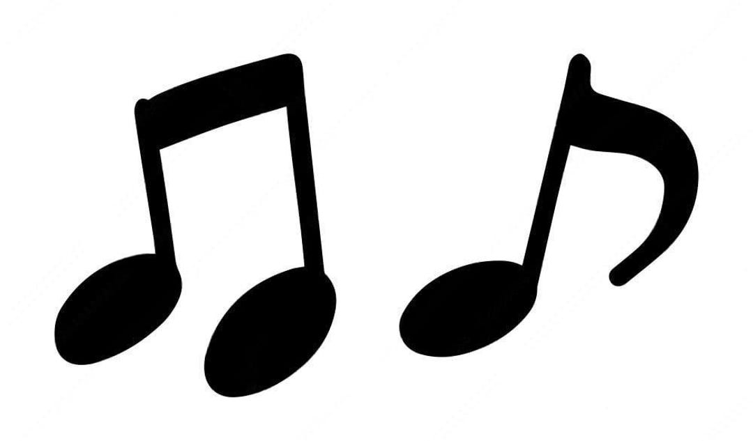 Music Notes Stencil Made From 4 Ply Mat Board-choose a Size-from 5x7 to ...