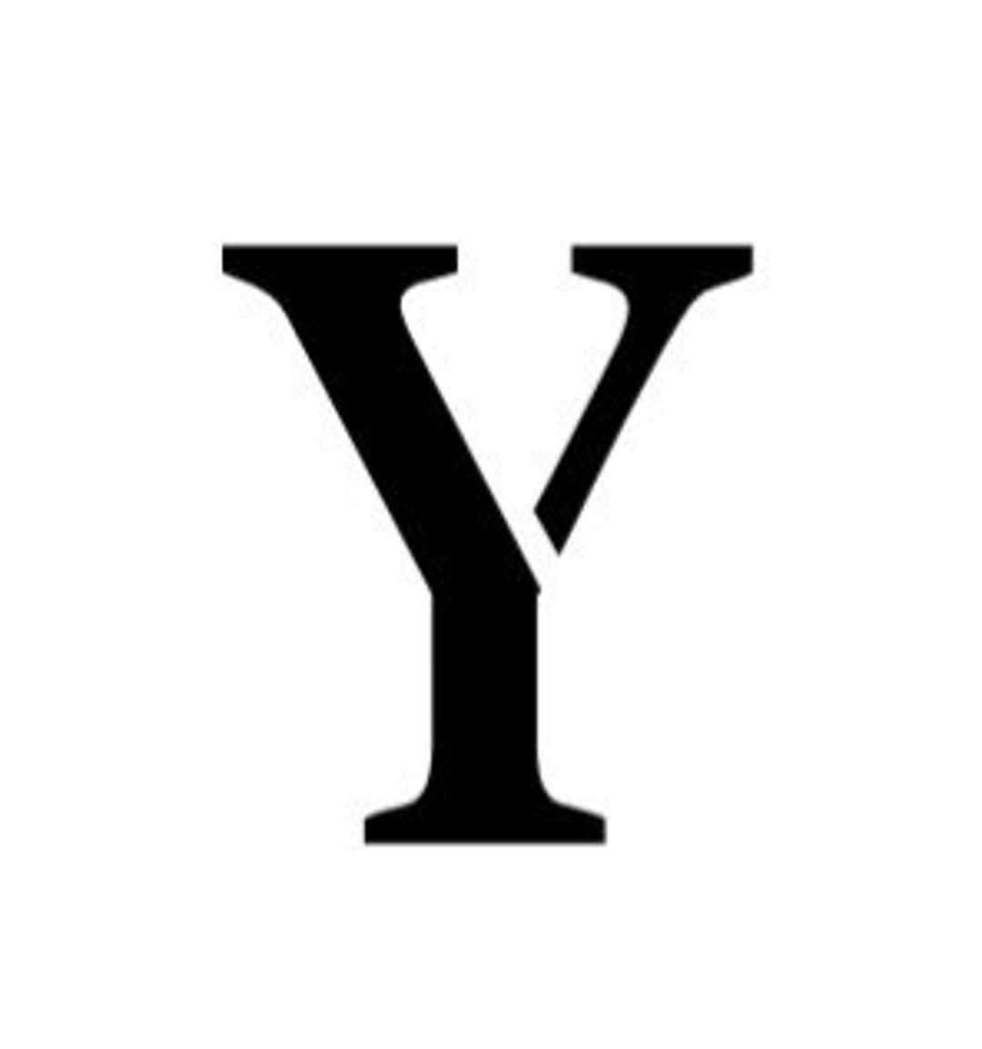 Letter Y Stencil Made From 4 Ply Mat Board-stardos Font - Etsy