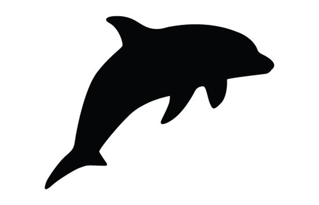 Dolphin Stencil Made From 4 Ply Mat Board - Etsy