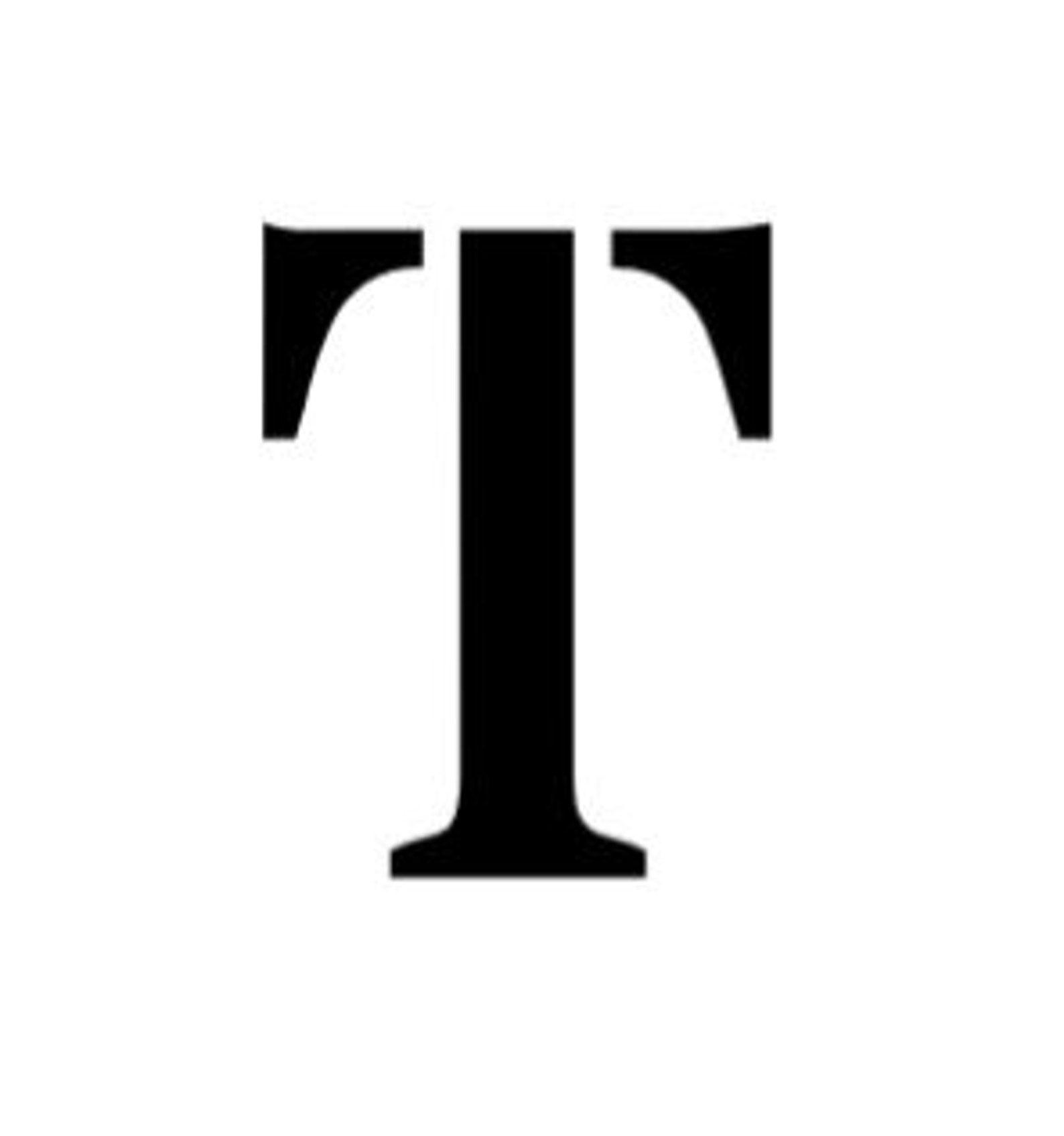 Letter T Stencil Made From 4 Ply Mat Board-stardos Font - Etsy