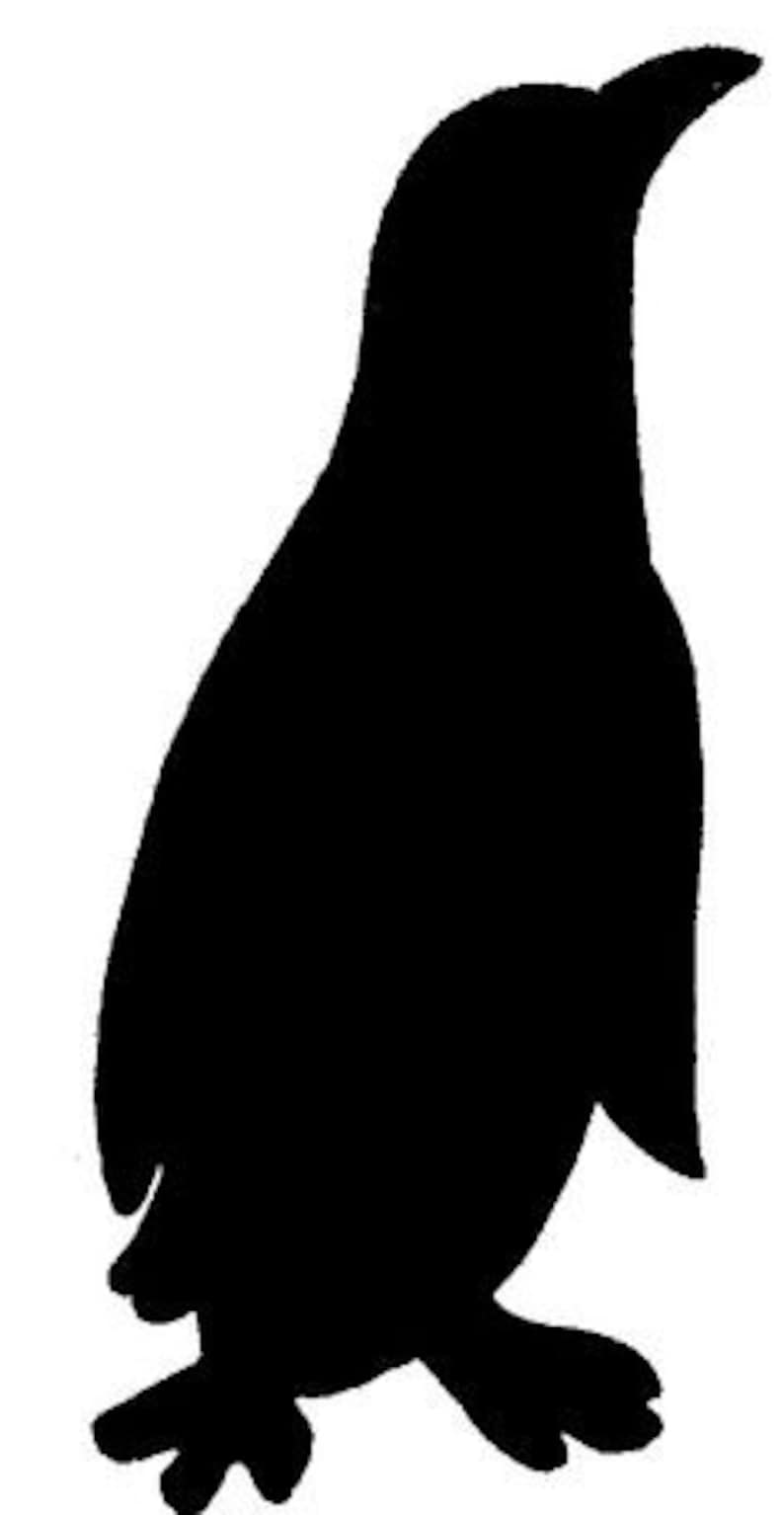 Penguin Stencil Made From 4 Ply Mat Board-choose a Size-from 5x7 to ...