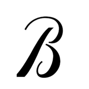 Script Font Letter Stencils Made From 4 Ply Mat Board-choose Your Size ...