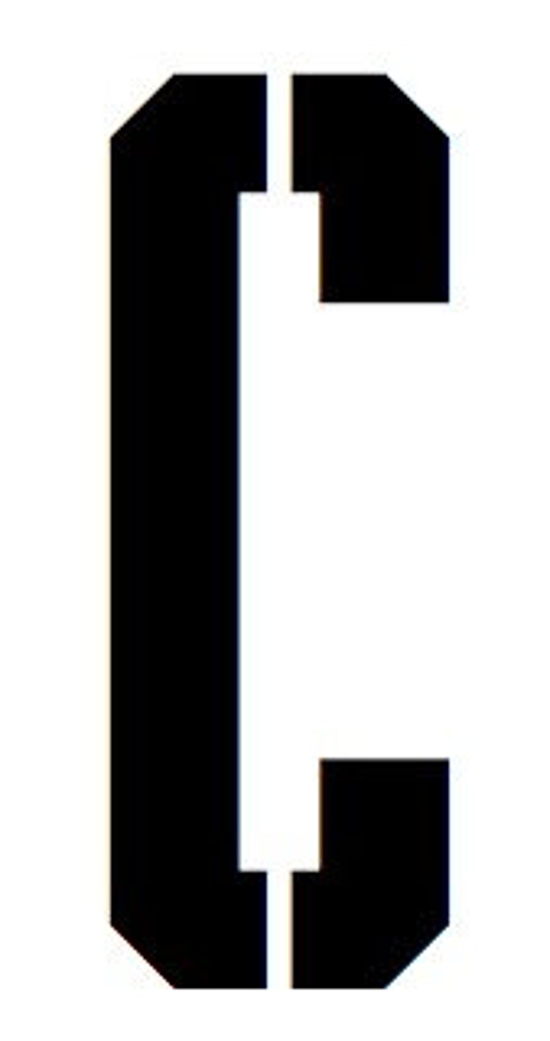 Army Block Font Letter Stencils Made From 4 Ply Mat - Etsy