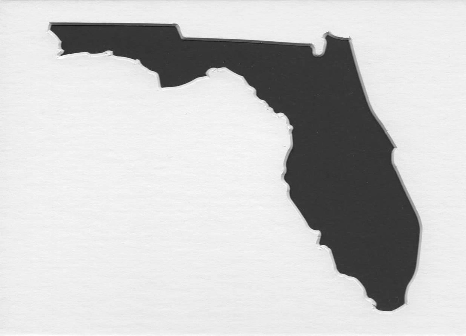 Florida State Stencil Made From 4 Ply Mat Board-choose a Size-from 5x7 ...