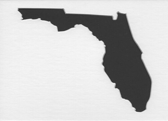 Florida State Stencil Made From 4 Ply Mat Board-choose a | Etsy