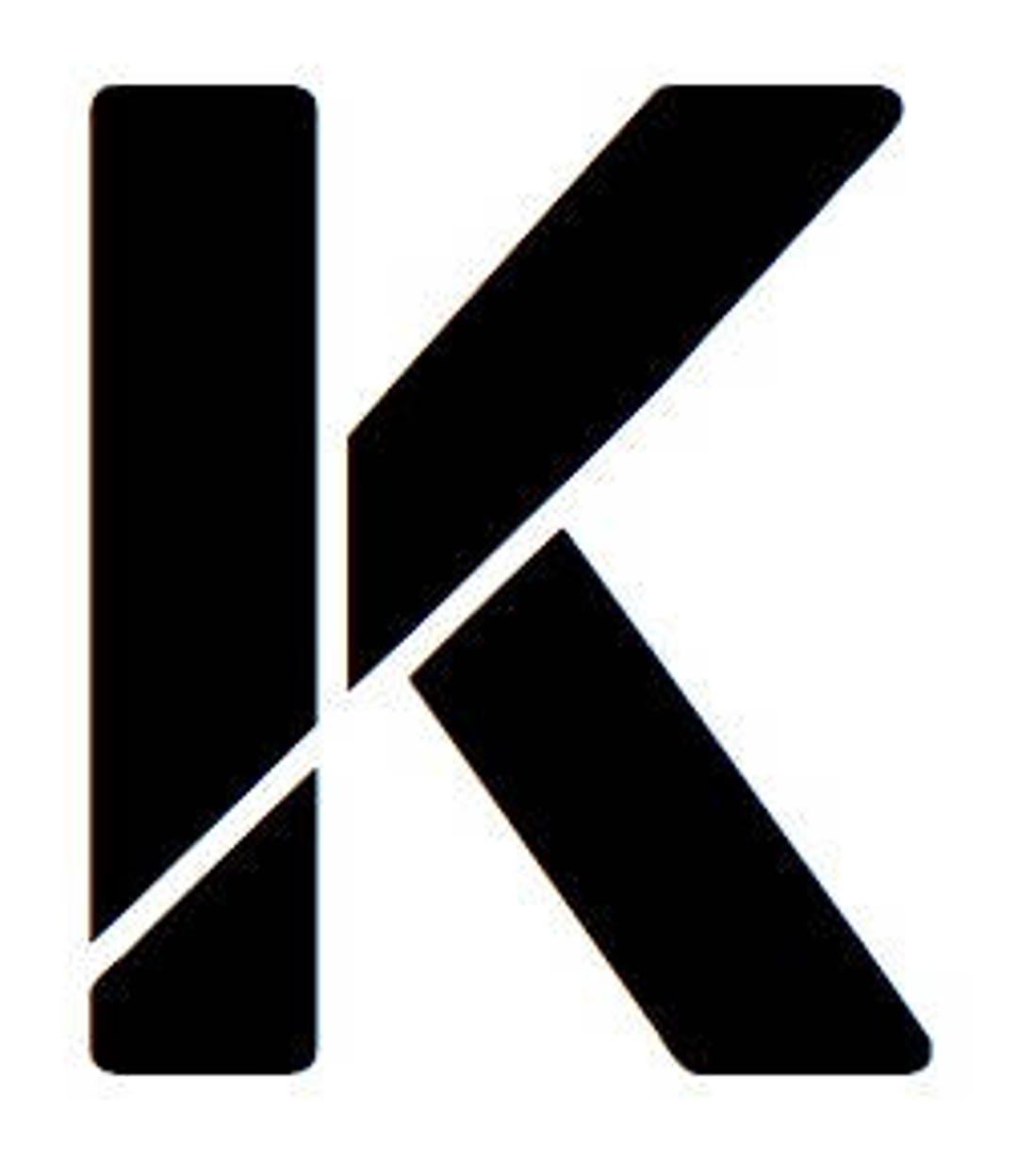 Letter K Stencil Made From 4 Ply Mat Board - Etsy