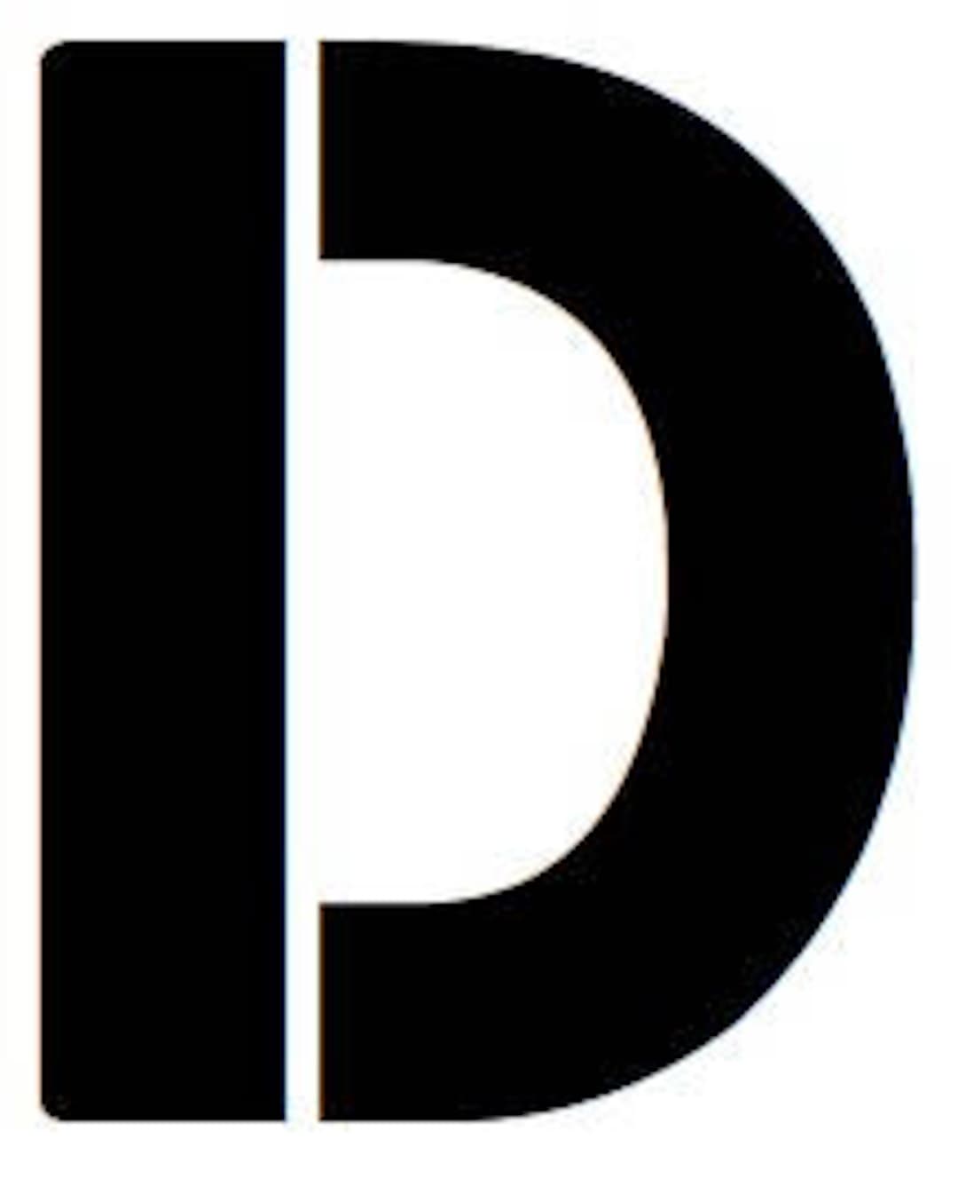 Letter D Stencil Made from 4 Ply Mat Board - Etsy Österreich