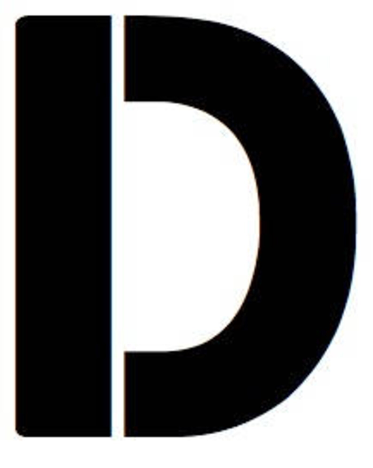 Letter D Stencil Made From 4 Ply Mat Board | Etsy