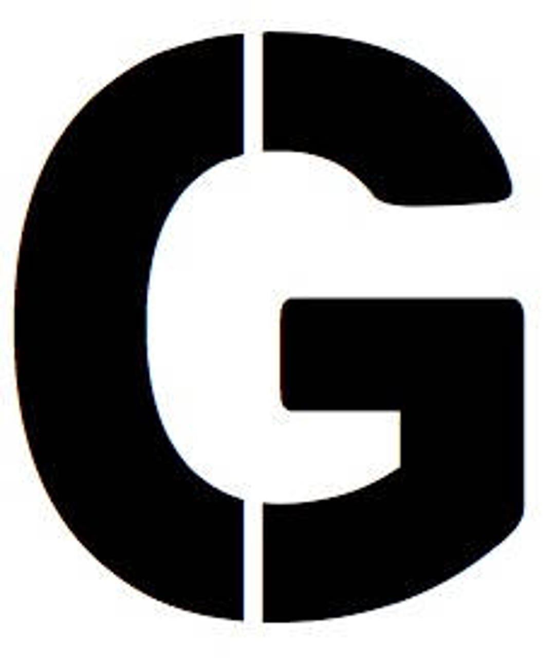 Letter G Stencil Made From 4 Ply Mat Board - Etsy