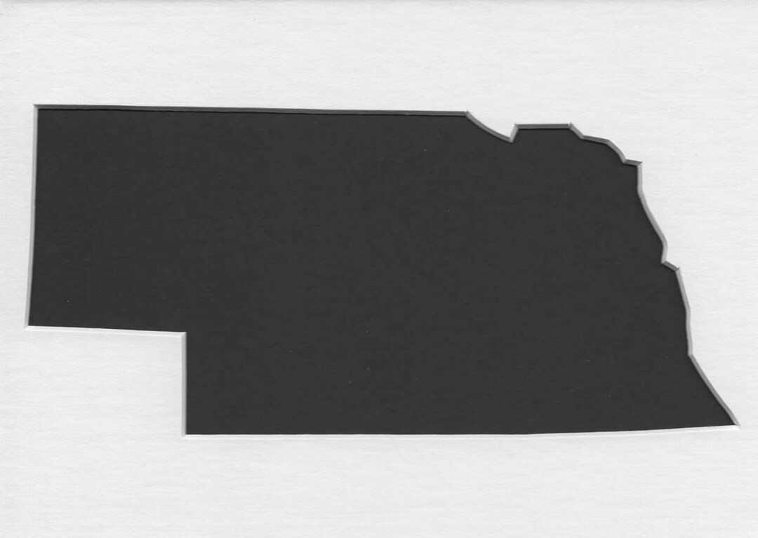 Nebraska State Stencil Made From 4 Ply Mat Board-choose a Size-from 5x7 ...