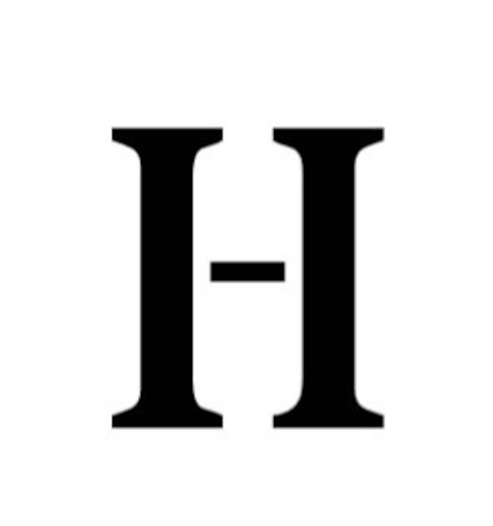 Letter H Stencil Made From 4 Ply Mat Board-stardos Font - Etsy