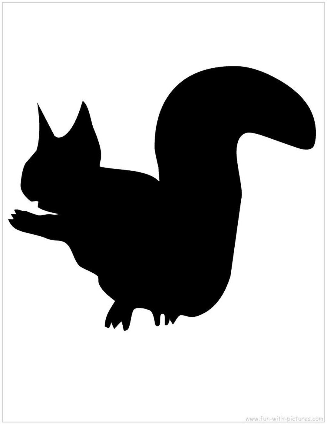 Pack of 3 Squirrel Stencils Made From 4 Ply Mat Board, 11x14, 8x10 and ...