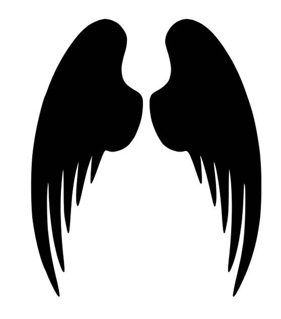 Pack of 3 Angel Wings Stencils Made From 4 Ply Mat Board, 11x14, 8x10 ...