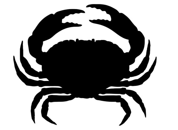 Crabe au pochoir fabriqué à partir de 4 plis Mat | Etsy