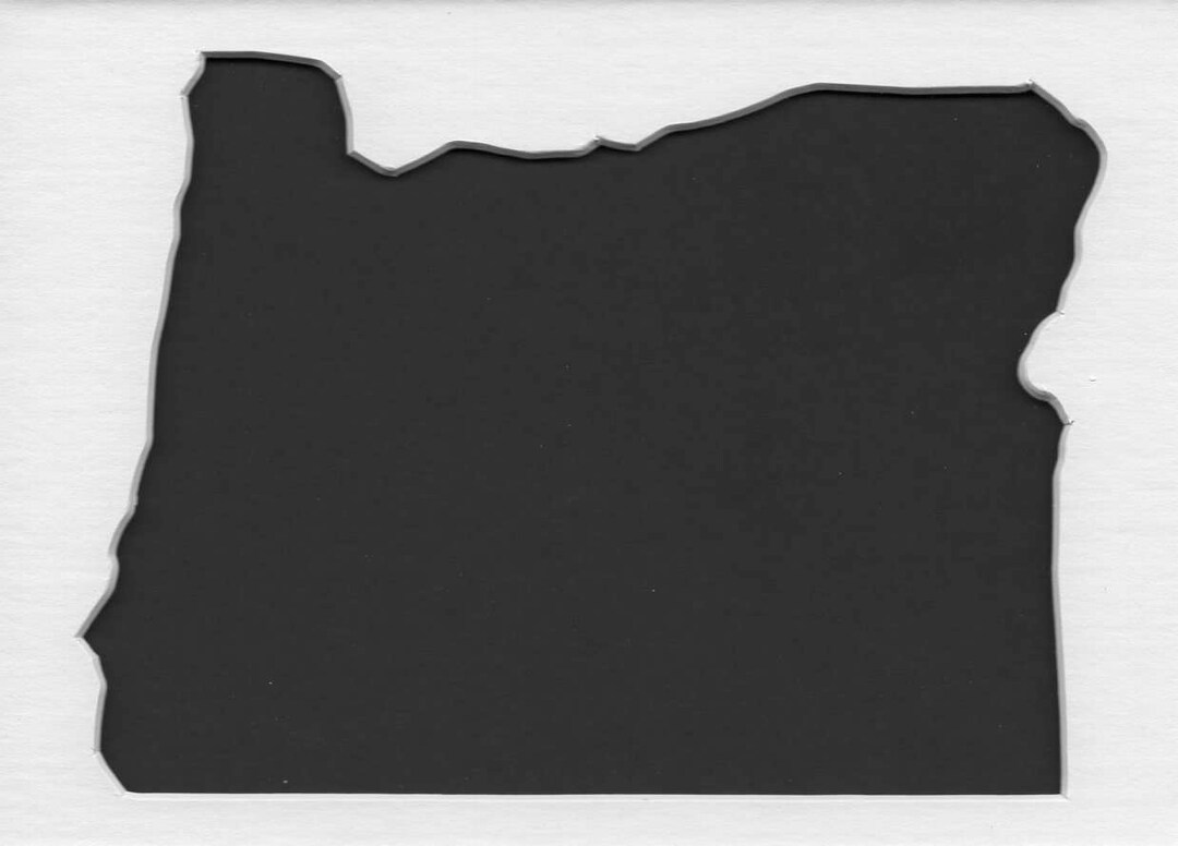 Oregon State Stencil Made From 4 Ply Mat Board-choose a Size-from 5x7 ...