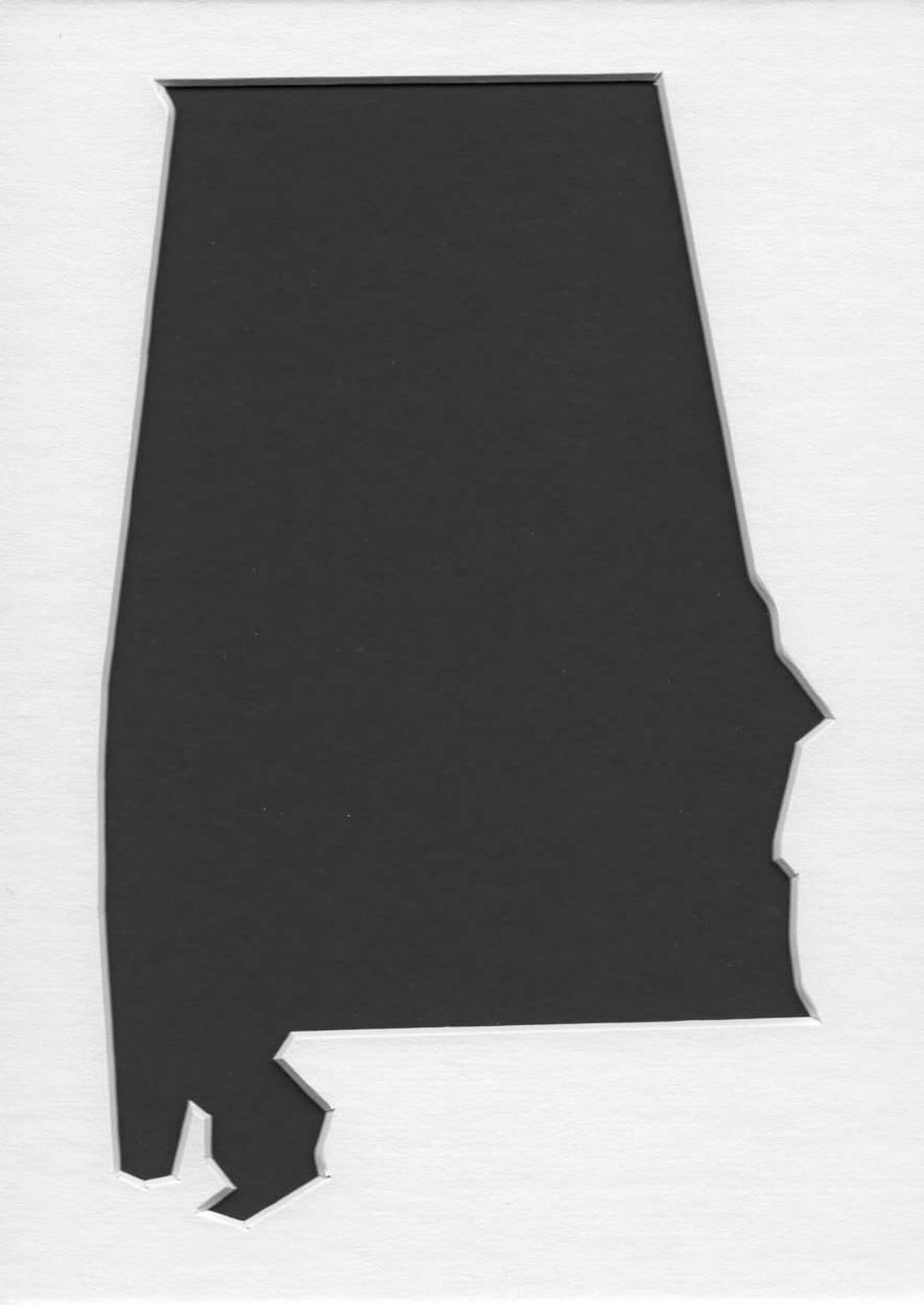 Pack of 3 Alabama State Stencils Made From 4 Ply Mat Board 11x14, 8x10 ...